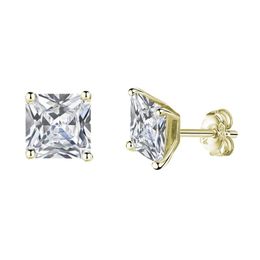 Firetti Damen Paar Ohrstecker &raquo;Schmuck Geschenk Silber 925 Ohrringe Prinzessschliff&laquo; Made in Germany - mit Zirkonia (synth.) Silber 925 (