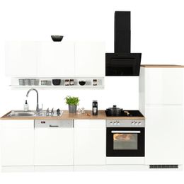 KOCHSTATION K&uuml;chenzeile &raquo;KS-Virginia,neu in verbesserter Ausf&uuml;hrung&laquo; Breite 280 cm, Soft-Close, wahlweise mit E-Ger&auml;ten wei&szlig; B/H/T: 280cm x 200cm x 