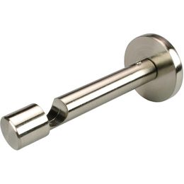 Liedeco Tr&auml;ger mit Schraubkappe f&uuml;r Gardinenstangen &Oslash; 16 mm silber &Oslash; 1,6cm