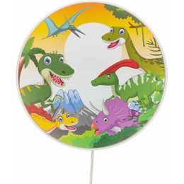 Niermann Wandleuchte &raquo;Dinos, Kinderlampe, Kinderzimmer&laquo; E14 1 Stk. bruchsicheres Geh&auml;use bunt 1, &Oslash; 25cm, 1 Stk.