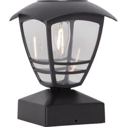 Parforce Traditional Hunting LED Solarleuchte &raquo;Solar Dekoration Felix&laquo; LED-Board 1 Stk. Warmwei&szlig; Pfostenleuchte mit Filament-LED, D&auml;mmerungssensor 1, &Oslash; 14cm H: 19cm, 1 Stk.