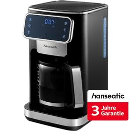 Hanseatic Filterkaffeemaschine &raquo;HCMD151100BD&laquo; 1,5 l Kaffeekanne Papierfilter 1x4 inkl. 3 Jahre Herstellergarantie schwarz 1,5 l, 12 Filterkaffeemaschine
