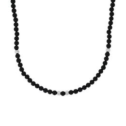 Amor Herren Kette mit Anh&auml;nger mit Achat Edelstahl, L: 55 B: 5mm