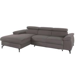 COTTA Ecksofa &raquo;Kitty L-Form, B: 242 cm&laquo; mit Kopfteilverstellung, optional Schlaffunktion & Bettkasten Microfaser (100% Polyester);Flachgewebe (100% 
