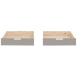 OTTO home Bettschubkasten &raquo;Janne&laquo; Set, 2 Stk. tlg. Bettschubladen auf Rollen, passend f&uuml;r das OTTO HOME Bett Tessin grau B/H/T: 94cm x 20cm
