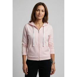 Hugo Underwear Damen HUGO Underwear Sweatjacke Kapuze, Rei&szlig;verschluss, gerade geschnitten rosa XS
