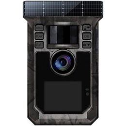 Technaxx Wildkamera &raquo;Solar WiFi Wildcam TX-326&laquo; Aussenbereich & Innenbereich schwarz Weite Nachtsicht-Reichweite: 20m mit 4pcs 0.5W 940nm IR LED