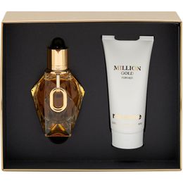 Paco Rabanne Damen Paco Rabanne Eau de Parfum &raquo;Rabanne Million Gold for Her Set&laquo; Set, 2er-Pack, 2 Stk. mit holziger Note transparent Einheitsgr&ouml;&szlig;e