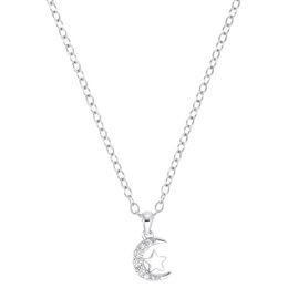 Prinzessin Lillifee Damen Kette mit Anh&auml;nger &raquo;, 2035335&laquo; mit Zirkonia (synth.) silber mit Zirkonia, Silber 925 (Sterlingsilber), L: 38