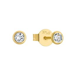 Amor Damen Paar Ohrstecker &raquo;, 2013550&laquo; mit Zirkonia (synth.) gold Gelbgold 375