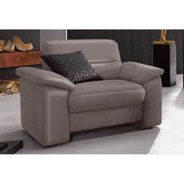 Sit & More sit&more Sessel &raquo;Ascara&laquo; inklusive komfortablem Federkern grau Softlux -Kunstleder;NaturLeder;Luxus-Microfaser ALTARA NUBUCK (100% Polyester) 