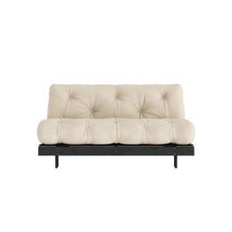 Karup Design Daybett &raquo;Roots Sofa Bed, Schlafsofa,, Bettfunktion, FSC -Massivholz,&laquo; Inkl. Futonmatratze, Made in Europe, langlebig, B: 140 oder 160 cm beige Bezug: 