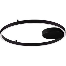NOVA LUCE Deckenleuchte &raquo;HEDRA&laquo; LED-Modul 1 Stk. Warmwei&szlig; schwarz 2, &Oslash; 60cm H: 5cm, 1 Stk.