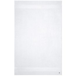 Lacoste Badetuch &raquo;LLECROCO&laquo; mit Label-Applikationen wei&szlig; Frottier, Obermaterial: 100% Baumwolle B/L: 100cmx150cm, 1 Stk., Frottier