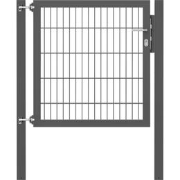 Alberts Zauneinzelt&uuml;r &raquo;Flexo Plus&laquo; verschiedene Abmessungen grau Stahl B/H: 100cm x 100cm