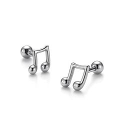 Firetti Damen Paar Ohrstecker &raquo;Schmuck Geschenk Edelstahl Ohrschmuck Ohrringe Musik Noten&laquo; Edelstahl