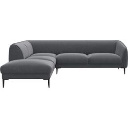 FLEXLUX Ecksofa &raquo;Belle Designsofa, L-Form, B/T 268/209 cm&laquo; Skandinavisches Design, In hochwertiger Verarbeitung grau 100% Polyester B/H/T: 268cm x 