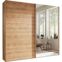 Wiemann Schwebet&uuml;renschrank &raquo;Korfu&laquo; hochwertige Beschl&auml;ge braun Glas, Holzwerkstoff B/H/T: 197,3cm x 236cm x 67cm, T&uuml;ren: 2 Stk.