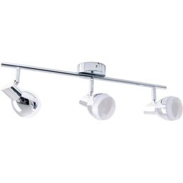 N&auml;ve n&auml;ve LED Deckenspot &raquo;Chromey&laquo; LED-Board 1 Stk. Warmwei&szlig; f&uuml;r Wand und Decke geeignet, Farbe: chrom grau 3, H: 13cm, 1 Stk.