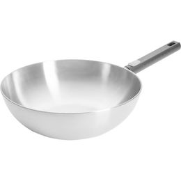 Woll Wok &raquo;Logic Steel&laquo; Edelstahl 18/10 1 Stk. tlg. 5-Schicht-Aufbau silber &Oslash; 30cm + H&ouml;he 10cm
