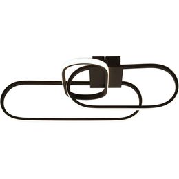 Searchlight LED Deckenleuchte &raquo;Deckenleuchte Clip, 1-flammig&laquo; LED-Modul 1 Stk. Farbwechsler Minimalistisches Ambiente schwarz 1, H: 18cm, 1 Stk.