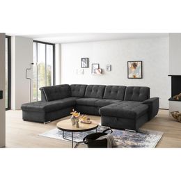 exxpo - sofa fashion Wohnlandschaft &raquo;Durango, aufwendige Sitz- und R&uuml;ckenverarbeitung, bequem, U-Form&laquo; inkl. Kopfteilverstellung, wahlweise mit 