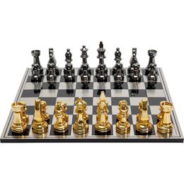 KARE Dekoobjekt &raquo;Deko Objekt Chess 60x60cm&laquo; gold Polyresin B/H/T: 60cm x 5cm x 60cm