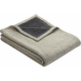 Ibena Wohndecke &raquo;Kulturgut&laquo; mit Wendeoptik, Kuscheldecke grau Baumwolle, Kunstfaser B/L: 150cm x 200cm
