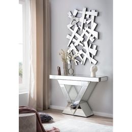 Salesfever Konsolentisch &raquo;Design Konsole f&uuml;r Ihren Eingangsbereich&laquo; verspiegelt, in edler Form und besonderer Optik silber B/H/T: 120cm x 80cm x 