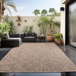 Ayyildiz Teppiche Outdoorteppich &raquo;ZAGORA 4512&laquo; rechteckig 5 mm H&ouml;he L&auml;ufer, Pflegeleicht / Strapazierf&auml;hig / In- und Outdoor geeignet beige Polypropylen B : 120cm 1 Stk