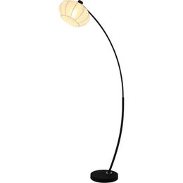 Searchlight Stehlampe &raquo;Radian 1Lt Stehleuchte, schwarzes Metall mit weichem Stoffschirm&laquo; E27 1 Stk. schwarz H: 156cm, 1 Stk.