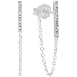 Amor Damen Paar Ohrstecker &raquo;2035320&laquo; mit Zirkonia (synth.) silber Silber 925 (Sterlingsilber)