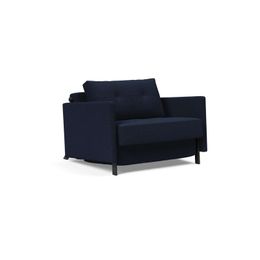 INNOVATION LIVING Sessel &raquo;CUBED 90 mit Armlehnen, Schlafsessel Breite 104cm,&laquo; blau Webstoff, Mit Armlehnen, Schlaffunktion, B/H/T: 104cm x 77cm x 