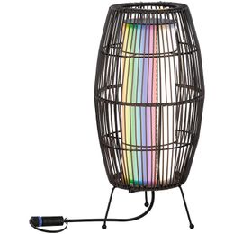 Paulmann LED Gartenleuchte &raquo;Outdoor Plug & Shine Basket 40 RGBW ZigBee IP44&laquo; 1 Stk. Warmwei&szlig; ZigBee IP44 RGBW schwarz 1, &Oslash; 20cm H: 40cm, 1 Stk.