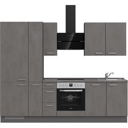 Nobilia K&uuml;chenzeile &raquo;"Riva II", NEU: individuell anpassbar mit gratis Profi-Beratung&laquo; vormontiert, Breite 270 cm, Ausrichtung w&auml;hlbar, wahlw. mit E-