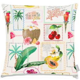 Apelt Dekokissen &raquo;3814&laquo; exotisches Patchdesign bunt Obermaterial: 75% Baumwolle, 25% Polyester B/L: 49cm x 49cm, 1 Stk.