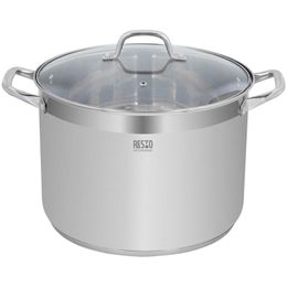 RESTO Kitchenware Kochtopf &raquo;Libra, Topf energiesparend und sp&uuml;lmaschinenfest&laquo; 1 tlg. Edelstahl 18/10 silber 14 l + &Oslash; 30cm + H&ouml;he 22,5cm
