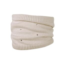 MaxiMo Damen MaxiMo Loop Stricktube mit Glitzersteinen, bequem, w&auml;rmend, basic beige Einheitsgr&ouml;&szlig;e