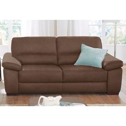 Calia italia 2-Sitzer &raquo;Gaia, Sofa im edlen Design und mit erstklassigem Sitzkomfort&laquo; aus pflegeleichtem Luxus-Microfaser Ginevra Hydro Care braun 