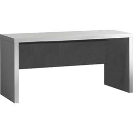 Vipack Schreibtisch Made in Europe, Moderne Optik, mit gro&szlig;er Arbeitsfl&auml;che und Stauraum wei&szlig; B/H/T: 150cm x 76cm x 70cm