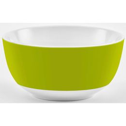 Van Well M&uuml;slischale &raquo;Vario&laquo; 6 Stk. aus Porzellan sp&uuml;lmaschinen- und mikrowellengeeignet, &Oslash; 14 cm gr&uuml;n Porzellan &Oslash; 14cm