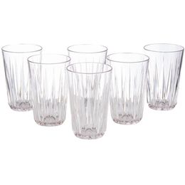 APS Becher &raquo;Tritan&laquo; Made in Germany, 6-teilig transparent Kunststoff &Oslash; 7cm x 9,5cm, 150ml, 6 Stk.