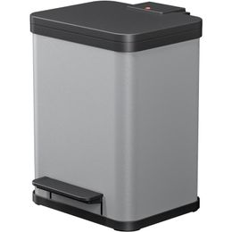 Hailo M&uuml;lleimer &raquo;&Ouml;ko uno Plus M&laquo; 1 Beh&auml;lter 17 Liter, Stahlblech, Kunststoff Inneneimer, Made in Germany grau Metall B/H/T: 32cm x 43cm x 33cm, 17 l