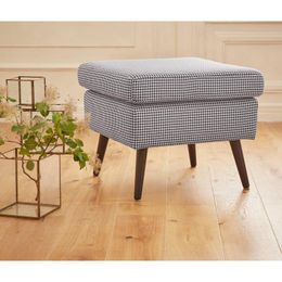 OTTO home Hocker &raquo;Salla&laquo; Bezug auch in Luxus-Microfaser in Teddyfelloptik schwarz Samtcord (92% Polyester 8% Polyamid);Struktur (100% Polyester);