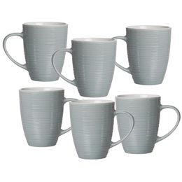 Ritzenhoff & Breker Becher &raquo;Suomi&laquo; 6-teilig blau Porzellan &Oslash; 8cm x 10cm, 310ml, 6 Stk.