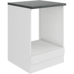 Optifit Herdumbauschrank &raquo;Palma&laquo; Breite 60 cm, Nischenma&szlig;e B/T/H 56,7/55,5/59,5 cm wei&szlig; Holzwerkstoff wei&szlig;, B/H/T: 60cm x 84,8cm x 60cm