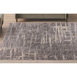 Kayoom Teppich &raquo;Jaka 325&laquo; rechteckig 6 mm H&ouml;he grau Polyester B : 160cm 1 Stk., 6mm, L: 230cm