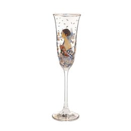 Goebel Sektglas &raquo;Gustav Klimt - Dame mit F&auml;cher&laquo; F&uuml;llmenge 0,1l bunt Glas 24cm