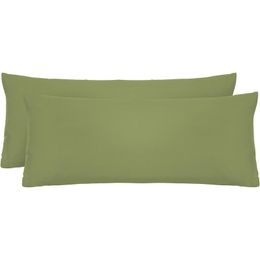 Biberna Kissenbezug &raquo;Michi Feinjersey mit Rei&szlig;verschluss&laquo; verschiedene Gr&ouml;&szlig;en, Feinjersey Kissenh&uuml;lle aus 100% Baumwolle braun Feinjersey, Obermaterial: 100% 