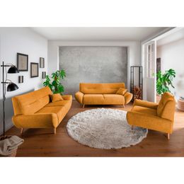 Home Affaire Polstergarnitur &raquo;Drago elegant und zeitlos, komfortabel, moderne Formensprache&laquo; Set, 3-Sitzer, 2-Sitzer und Sessel, 3 Stk. tlg. Set 3-2-1